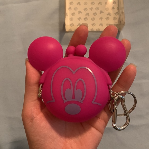 Disney | Bags | Mickey Mouse Hot Pink Coin Pouch | Poshmark